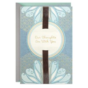 hallmark sympathy card from all (gold foil tapestry)