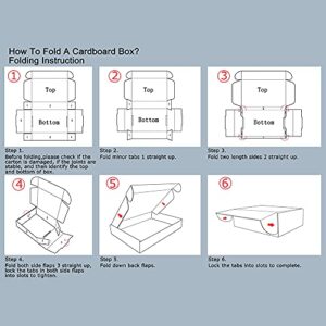 HORLIMER 12x9x4 inches Shipping Boxes Set of 20, White Corrugated Cardboard Box Literature Mailer