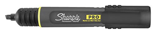 Sharpie Pro Permanent Marker, Medium, Chisel Tip, Black, 12 Count (2018326)