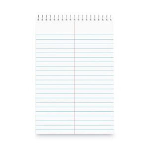 Steno Pads Notebooks, Top Bound Spiral Steno Book -Stenos Note Pads Gregg Ruled, White, 80 Sheets Per Steno Notepad - 6 x 9 Inch - Great for Note-taking and Making To-do Lists - 6 Pack