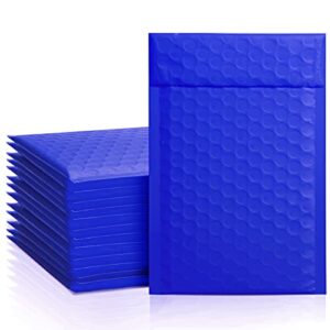 metronic 4×8 bubble mailer 50 pack royal blue, cushioning padded envelopes, self seal adhesive shipping bags, waterproof bubble envelopes for small business, jewelry, sports cards, makeup #000