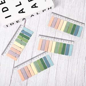 1000 Sheets Transparent Sticky Notes,Waterproof Translucent Color Morandi Sticky Tabs,See Through Sticky Notes, Pastel Clear Self-Sticky Page Flags Book Markers Stickers