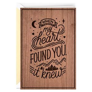 hallmark signature wood anniversary card (where we’ve been, where we’re going)