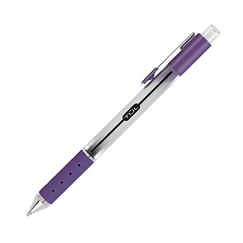 TUL Retractable Gel Pens, Bullet Point, 0.7 mm, Gray Barrel, Assorted Bright Ink Colors, Pack Of 8