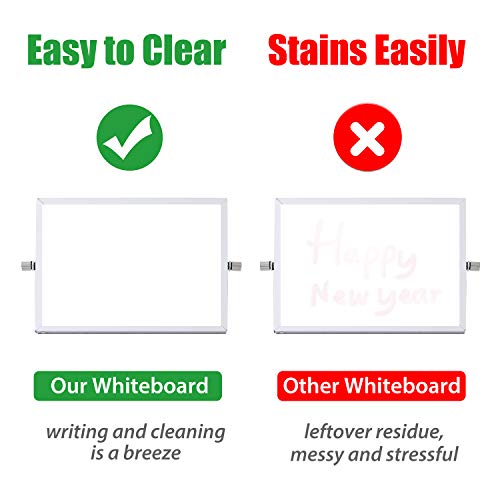 AFAN Small Whiteboard Dry Erase Boards Double-Sided Magnetic Mini Whiteboard Office Magnetic Whiteboard7.87"x 5.9"Portable Learning Board Message Board Suitable for School Home Office memo