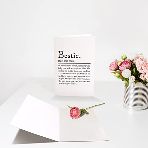 Bestie Definition Card, BFF Greeting Card, Funny Best Friend Birthday Card, Bestie Sister Friendship Card for Women Lady Girl