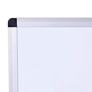 VIZ-PRO Dry Erase Board/Whiteboard, 48 x 36 Inches, Wall Mounted Board for School Office and Home