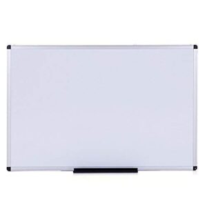 VIZ-PRO Dry Erase Board/Whiteboard, 48 x 36 Inches, Wall Mounted Board for School Office and Home