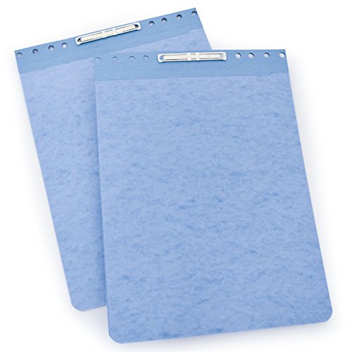 ACCO PRESSTEX Report Covers, Top Bound, 2.75 Inch Centers, Light Blue, 8.5 x 11 Inches , 2 Per Pack (A7022272A)