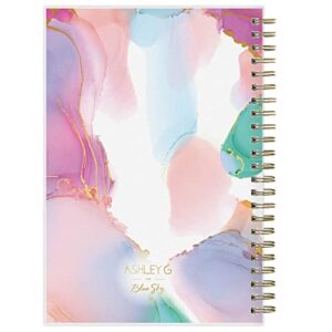 Ashley G for Blue Sky 2023-2024 Academic Year Weekly and Monthly Planner, 5" x 8", Flexible Cover, Wirebound, Multi Color Smoke (133682-A24)