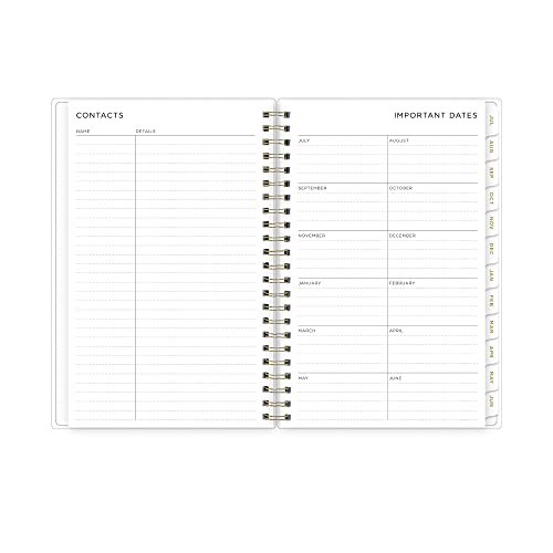 Ashley G for Blue Sky 2023-2024 Academic Year Weekly and Monthly Planner, 5" x 8", Flexible Cover, Wirebound, Multi Color Smoke (133682-A24)