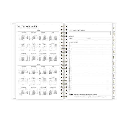 Ashley G for Blue Sky 2023-2024 Academic Year Weekly and Monthly Planner, 5" x 8", Flexible Cover, Wirebound, Multi Color Smoke (133682-A24)