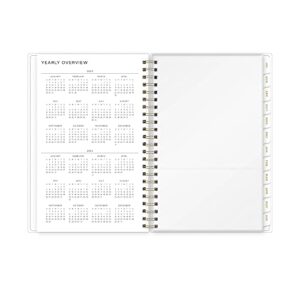 Ashley G for Blue Sky 2023-2024 Academic Year Weekly and Monthly Planner, 5" x 8", Flexible Cover, Wirebound, Multi Color Smoke (133682-A24)