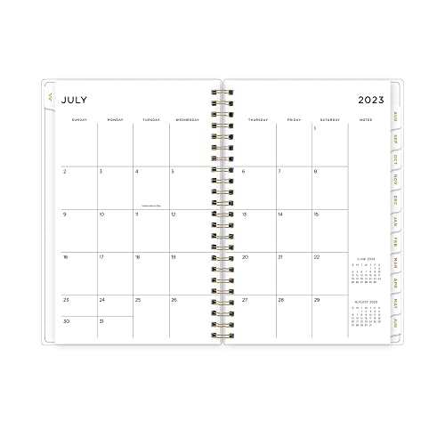 Ashley G for Blue Sky 2023-2024 Academic Year Weekly and Monthly Planner, 5" x 8", Flexible Cover, Wirebound, Multi Color Smoke (133682-A24)