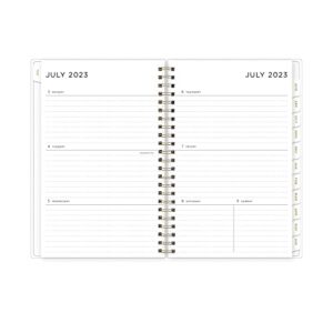 Ashley G for Blue Sky 2023-2024 Academic Year Weekly and Monthly Planner, 5" x 8", Flexible Cover, Wirebound, Multi Color Smoke (133682-A24)