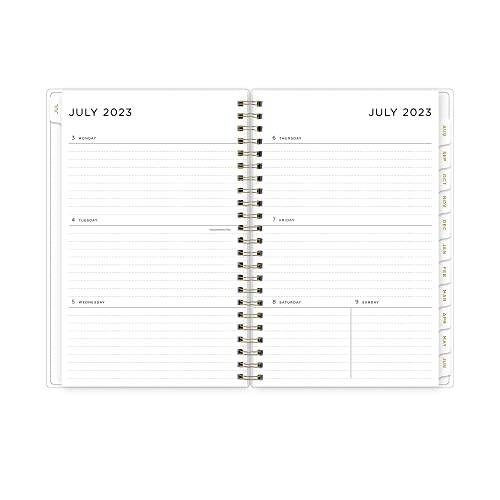 Ashley G for Blue Sky 2023-2024 Academic Year Weekly and Monthly Planner, 5" x 8", Flexible Cover, Wirebound, Multi Color Smoke (133682-A24)