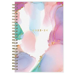 Ashley G for Blue Sky 2023-2024 Academic Year Weekly and Monthly Planner, 5" x 8", Flexible Cover, Wirebound, Multi Color Smoke (133682-A24)