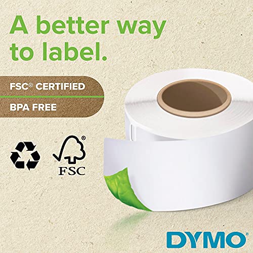 Dymo Labelwriter Address Labels 1 1/8 X 3 1/2 White 130 Labels/Roll 2 Rolls/Pack Dym30251