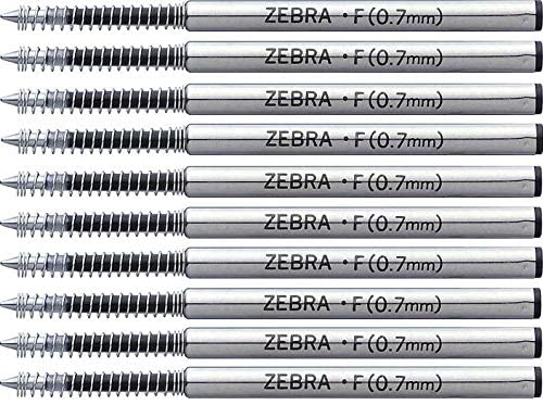 zebra pen refills 0.7mm pack of 10" f-701"