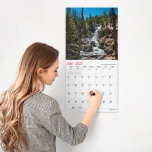 RED EMBER Brilliant Seasons 2023 Hangable Monthly Wall Calendar | 12" x 24" Open | Thick & Sturdy Paper | Giftable | Simply Stunning