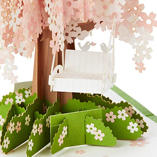 Hallmark Signature Paper Wonder Pop Up Valentines Day, Anniversary , Love , Romantic Birthday Card (Cherry Blossom Tree)