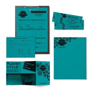 Astrobrights Mega Collection, Colored Paper, Bright Teal, 625 Sheets, 24 lb/89 gsm, 8.5" x 11" - MORE SHEETS! (91693)