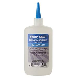 rockler cyanoacrylate quick-set medium adhesive, 4.5 oz bottle