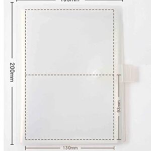 YOAVIP 3x5 Index Cards Clear Plastic Holder Organizer Pouches Book Binder 40 Page Hold 160 Cards