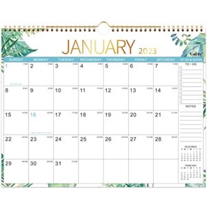 wall calendar 2023 – 12 monthly calendar 2023, jan. 2023 – dec. 2023, 2023 calendar with julian date, 14.6″ x 11.5″,twin-wire binding, blank block with julian dates, perfect 2023 wall calendar for organizing