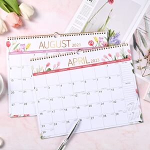 Wall Calendar 2023 - 12 Monthly Calendar 2023, Jan. 2023 - Dec. 2023, 2023 Calendar with Julian Date, 14.6" x 11.5",Twin-Wire Binding, Blank Block with Julian Dates, Perfect 2023 Wall Calendar for Organizing