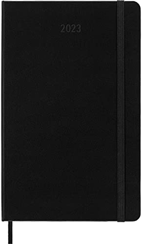 Moleskine 2023 Weekly Horizontal Planner, 12M, Large, Black, Hard Cover (5 x 8.25)