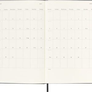 Moleskine 2023 Weekly Horizontal Planner, 12M, Large, Black, Hard Cover (5 x 8.25)