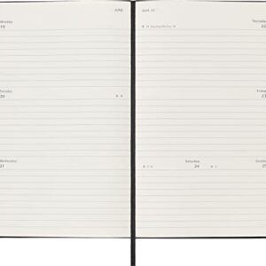 Moleskine 2023 Weekly Horizontal Planner, 12M, Large, Black, Hard Cover (5 x 8.25)