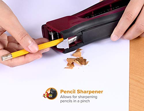 Bostitch Office Dynamo Stand-Up Stapler with Built-in Pencil Sharpener, Staple Remover and Staple Storage (B696R-MAG)