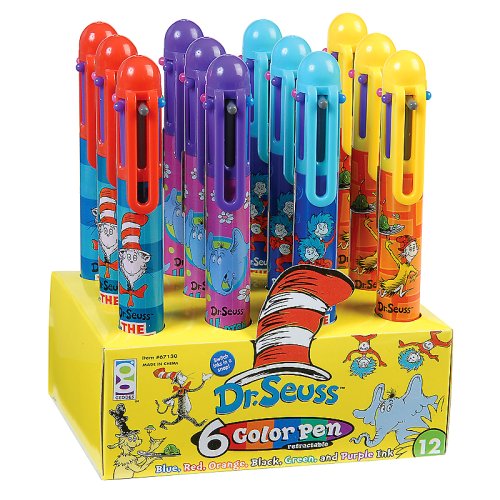 Raymond Geddes Dr. Seuss 6-in-1 Retractable Pens (Pack of 12)