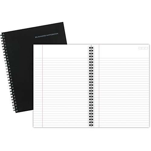 Cambridge Limited Professional Spiral Notebook NEW BUSINESS ADDITION, 3 Pack, Legal Ruled, 6-5/8" X 9-1/2" Page Size, 80 Sheets, Wirebound Office journal & Notebook for Women & Men, Black. CAM10-402