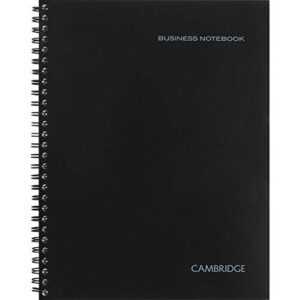 Cambridge Limited Professional Spiral Notebook NEW BUSINESS ADDITION, 3 Pack, Legal Ruled, 6-5/8" X 9-1/2" Page Size, 80 Sheets, Wirebound Office journal & Notebook for Women & Men, Black. CAM10-402