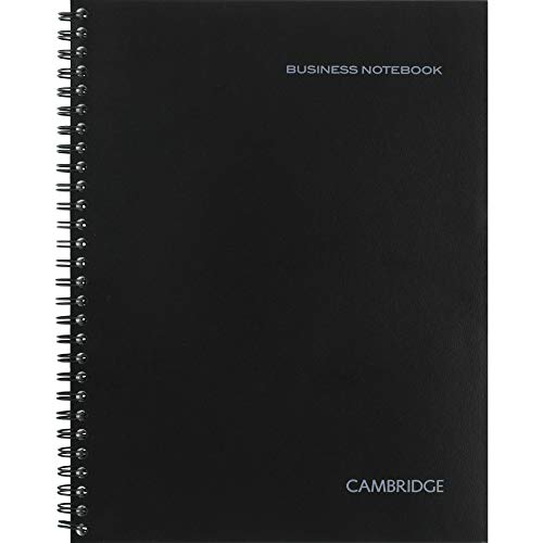 Cambridge Limited Professional Spiral Notebook NEW BUSINESS ADDITION, 3 Pack, Legal Ruled, 6-5/8" X 9-1/2" Page Size, 80 Sheets, Wirebound Office journal & Notebook for Women & Men, Black. CAM10-402