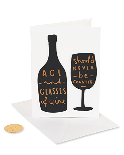 Papyrus Funny Birthday Card (Toast To You)