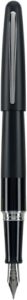 pilot metropolitan collection fountain pen, black barrel, classic design, fine nib, black ink (91111)