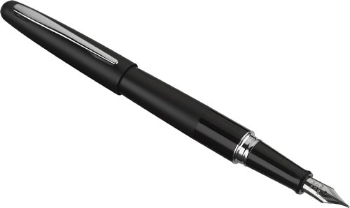 PILOT Metropolitan Collection Fountain Pen, Black Barrel, Classic Design, Fine Nib, Black Ink (91111)