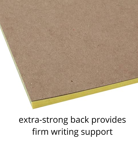 1InTheOffice Yellow Notepads 8.5 x 11, Wide Ruled Writing Pads, Yellow 50 Sheets per Notepads, 12/Pack