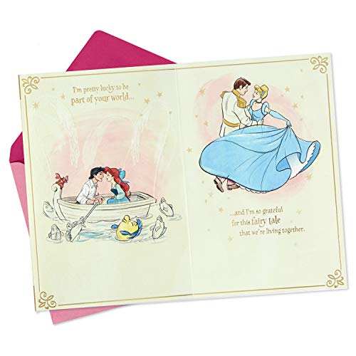 Hallmark Disney Valentines Day Card, Anniversary Card, Love Card (Our Fairy Tale)