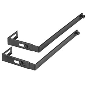 officemate universal partition hanger set, adjusted to fit panels with 1 1/4 inch to 3 1/2 inch thickness, metal black (21460)