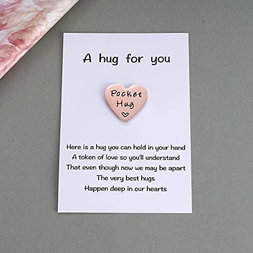 MIXJOY Cute Little Heart Pocket Hug Token Gift Card - Isolation NHS Social Distancing Thinking of You Love Gift for Family Friends