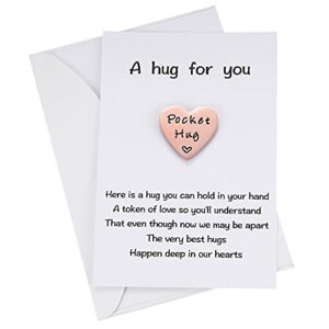 mixjoy cute little heart pocket hug token gift card – isolation nhs social distancing thinking of you love gift for family friends