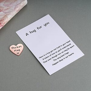 MIXJOY Cute Little Heart Pocket Hug Token Gift Card - Isolation NHS Social Distancing Thinking of You Love Gift for Family Friends