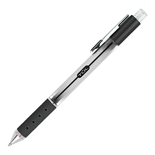 TUL® GL Series Retractable Gel Pens, Medium Point, 0.7 mm, Silver Barrel, Assorted Business Inks, Pack Of 12 Pens