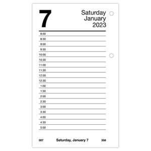 AT-A-GLANCE 2023 Daily Desk Calendar Refill, 3-1/2" x 6", Loose Leaf (E71750)