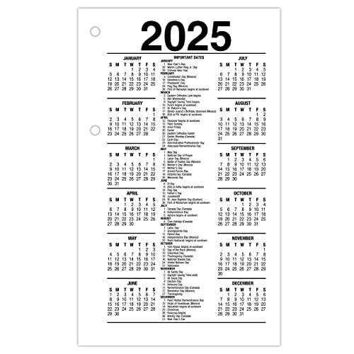 AT-A-GLANCE 2023 Daily Desk Calendar Refill, 3-1/2" x 6", Loose Leaf (E71750)